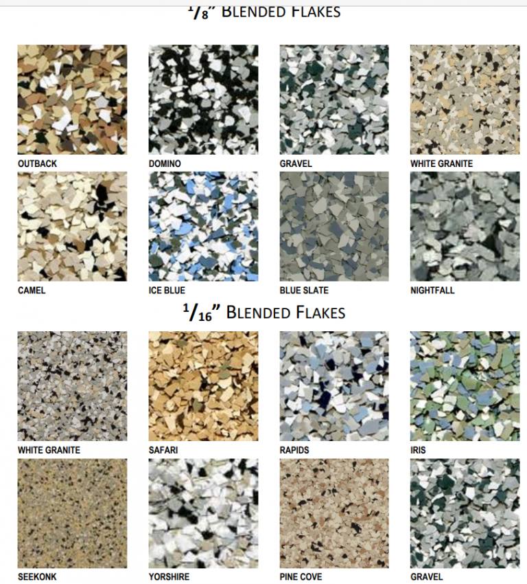 Day's Concrete Floors - Color Charts